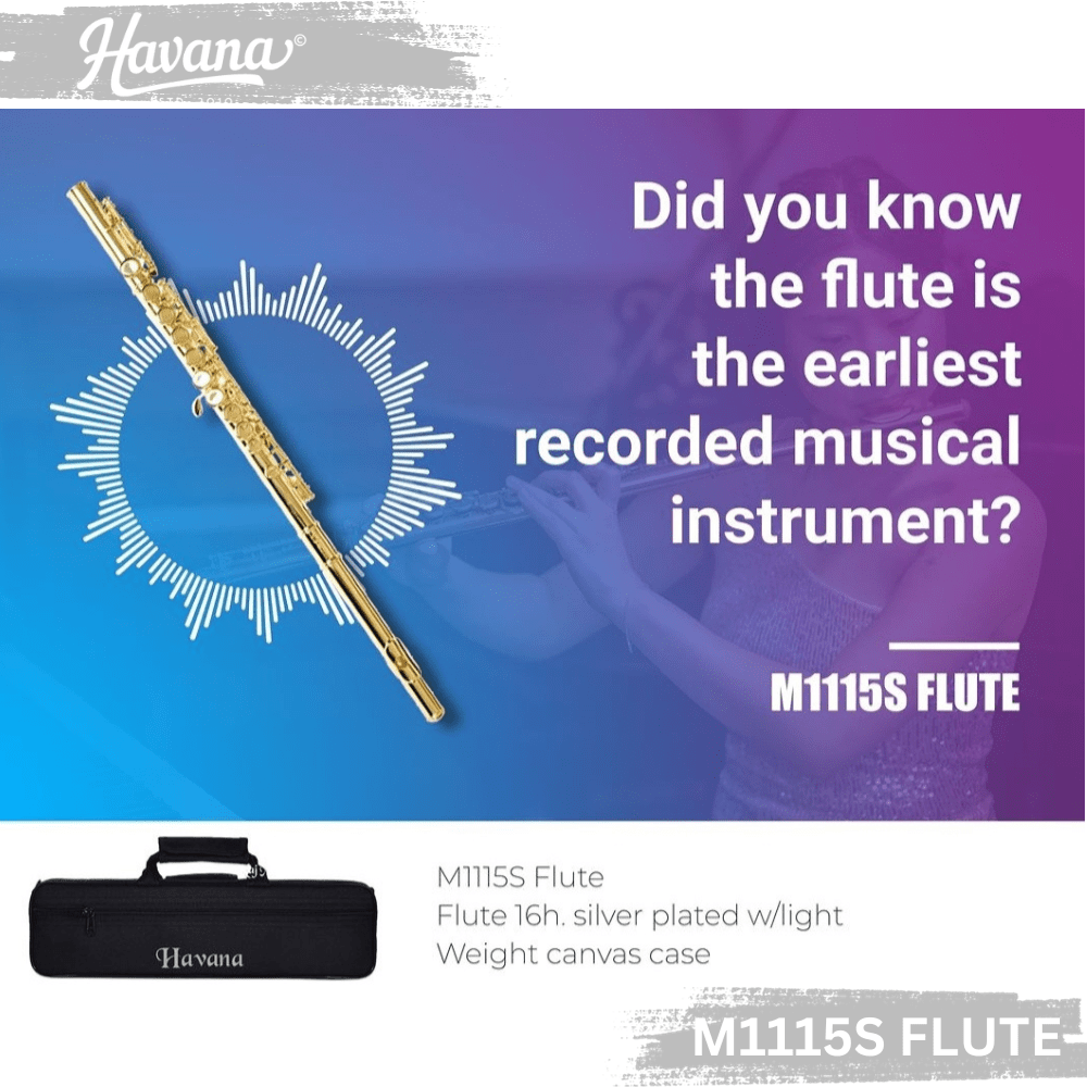 Havana M1115S Flute | Metal Flute Silver Plated - MusikWala
