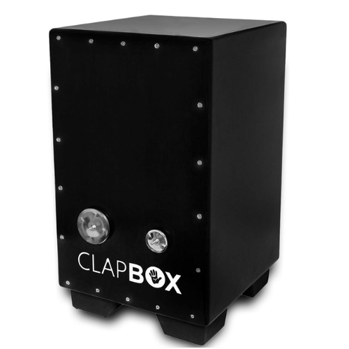 Clapbox CB22 Jingle Cajon | Teak Wood | Black - MusikWala